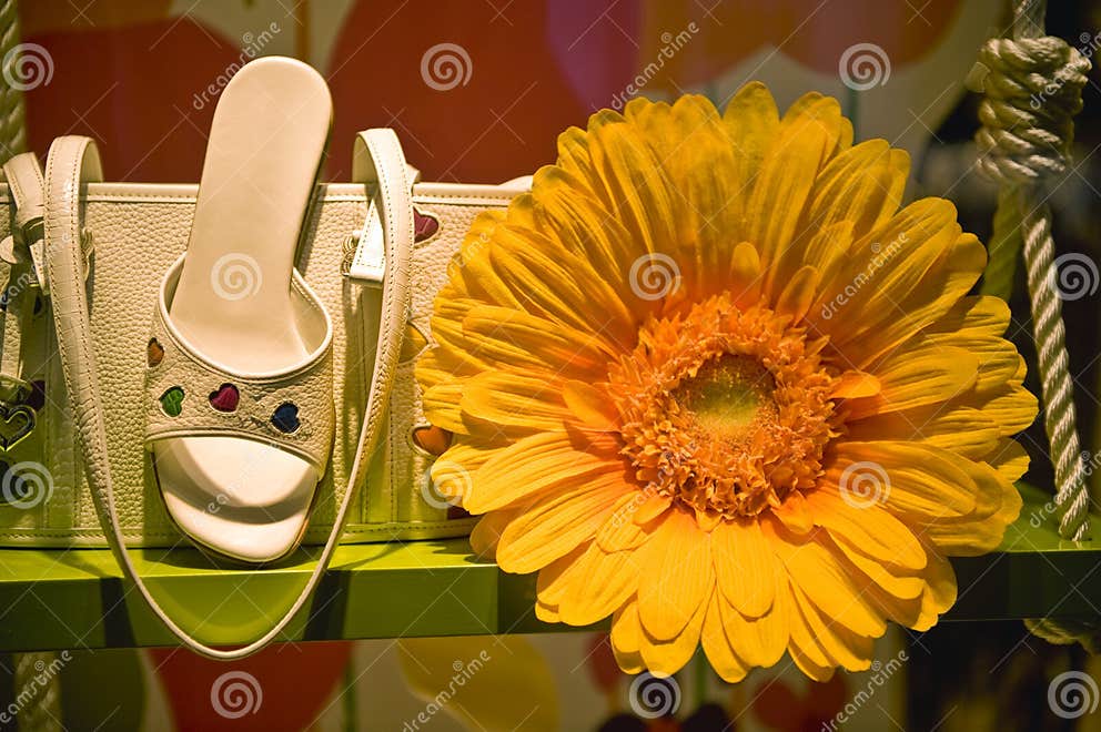Spring Shoe Store Sale Display Stock Photo - Image of springtime ...