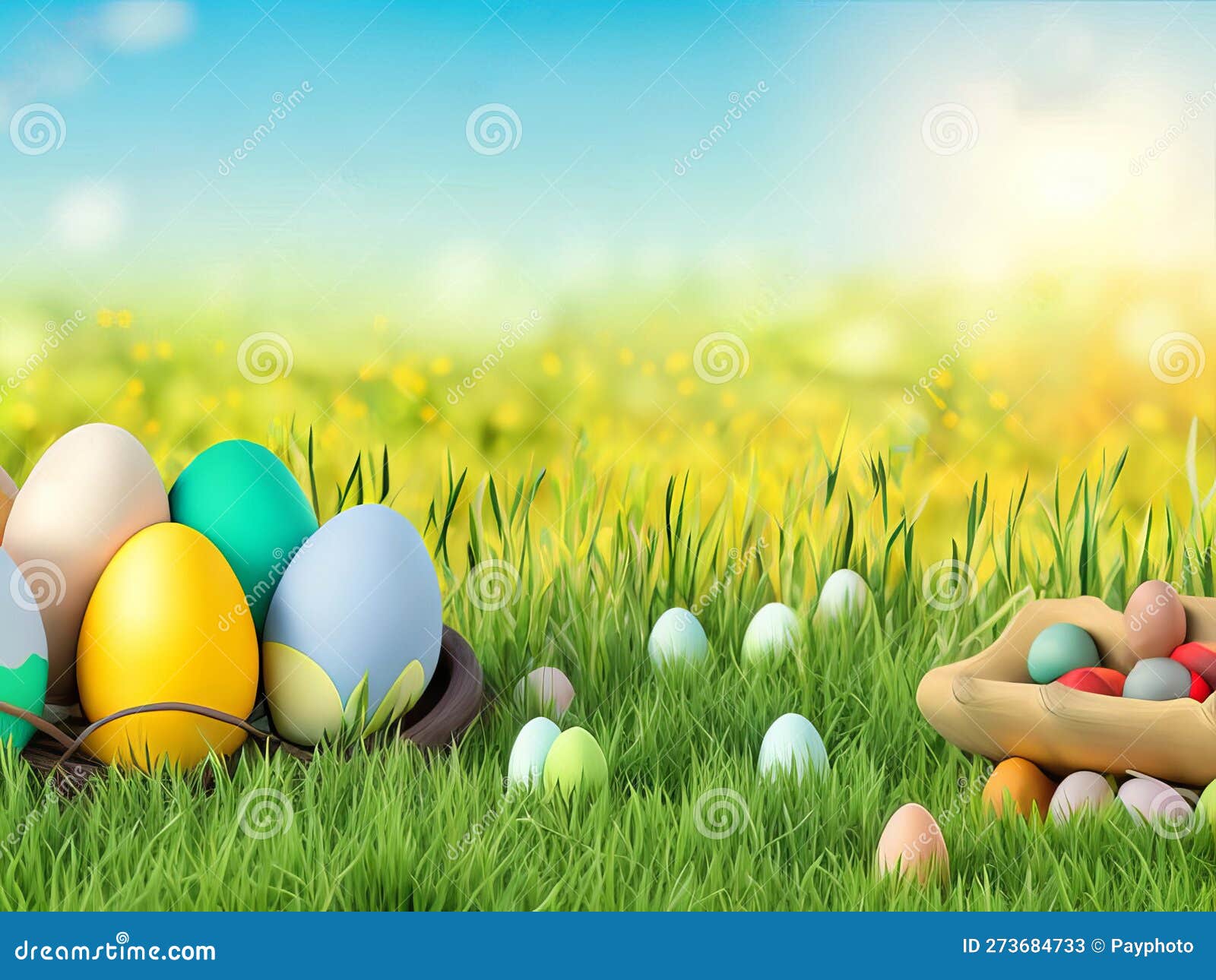 Spring Showcase: Displaying Wooden Products in a Festive Easter Setting ...