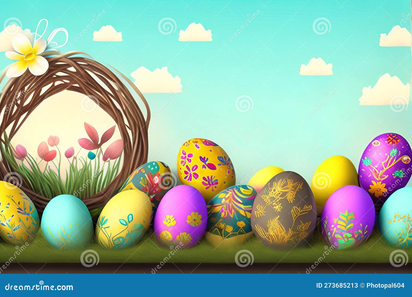 Spring Showcase: Displaying Wooden Products in a Festive Easter Setting ...