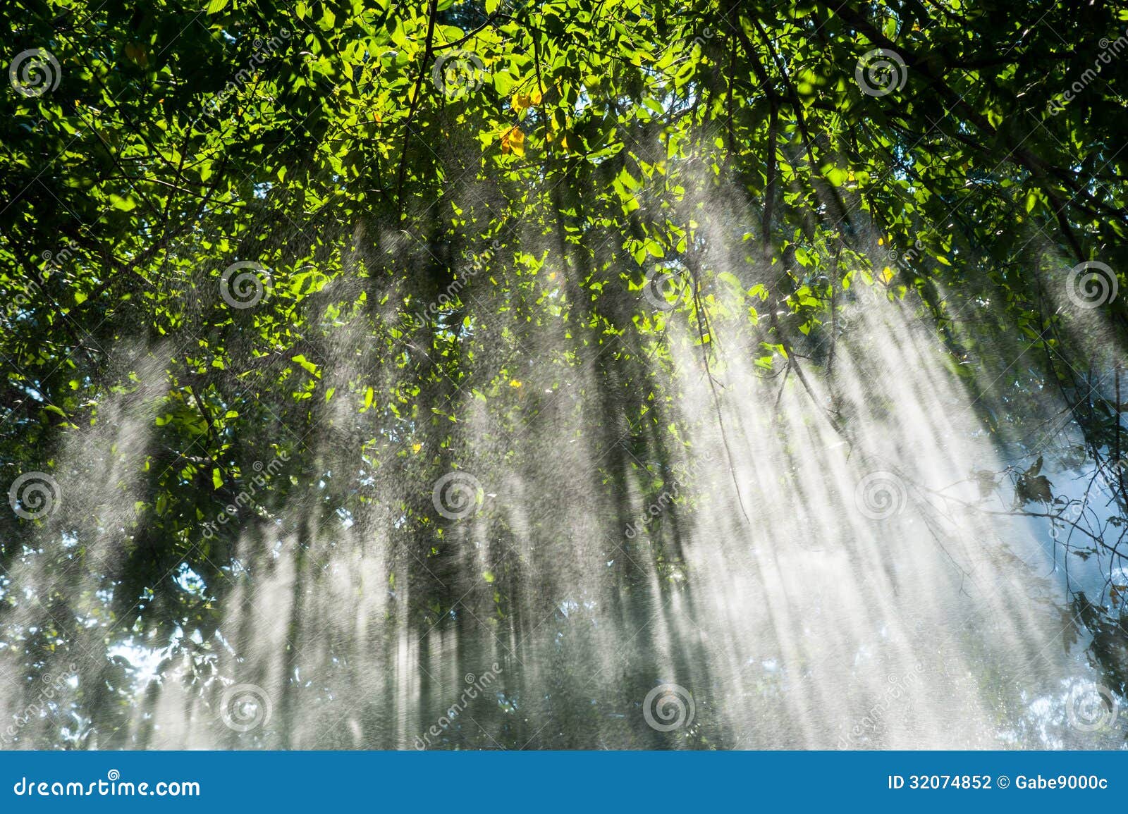 Spring shower sunbeams stock photo. Image of drops, abstract - 32074852