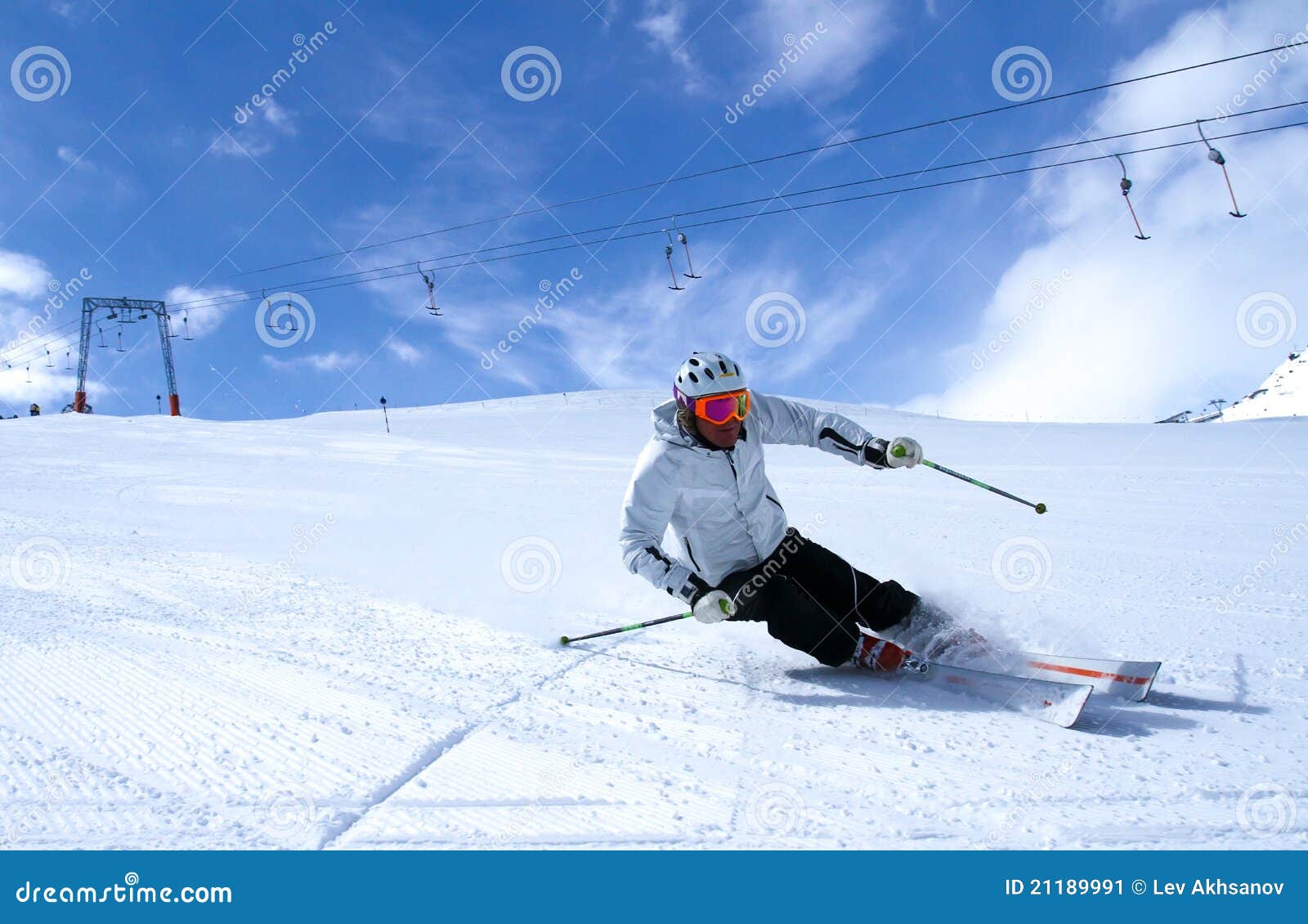Spring Skiing in Austria 2. Stock Image - Image of slope, snow: 21189991