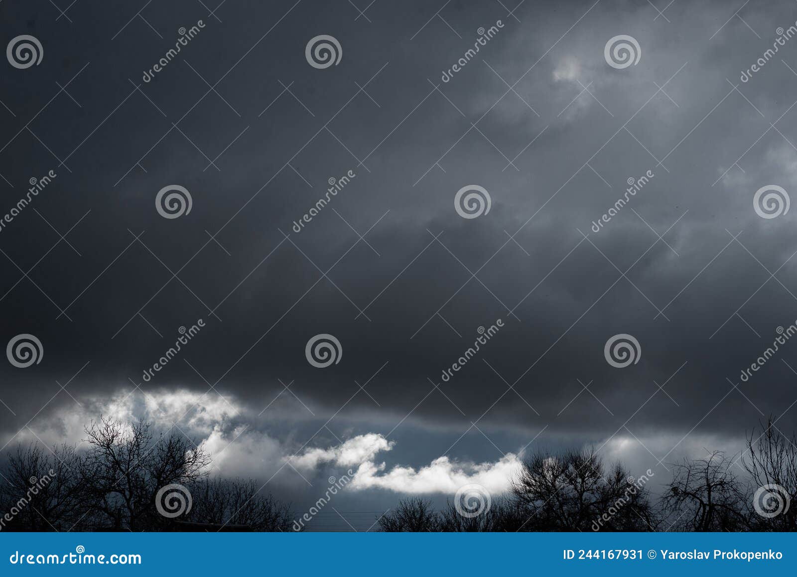 Spring Sky after a Thunderstorm Stock Image - Image of nature, cloud ...