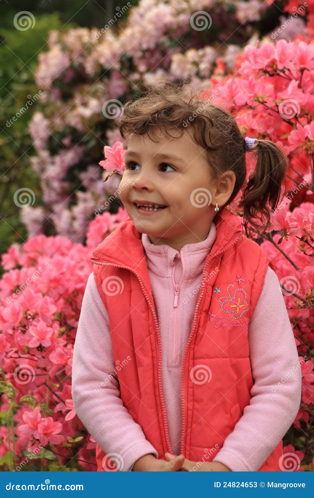 Spring smile stock image. Image of smiling, cute, flower - 24824653