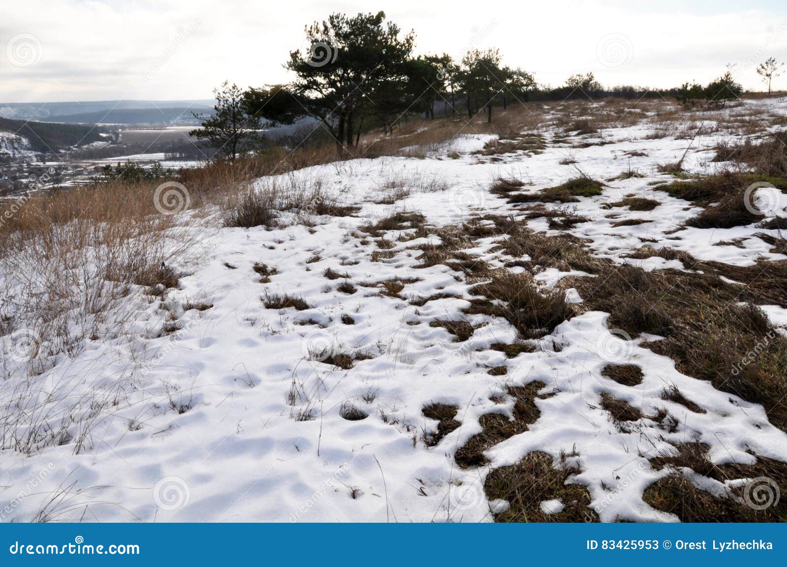 Spring snow melt_4 stock image. Image of streams, march - 83425953