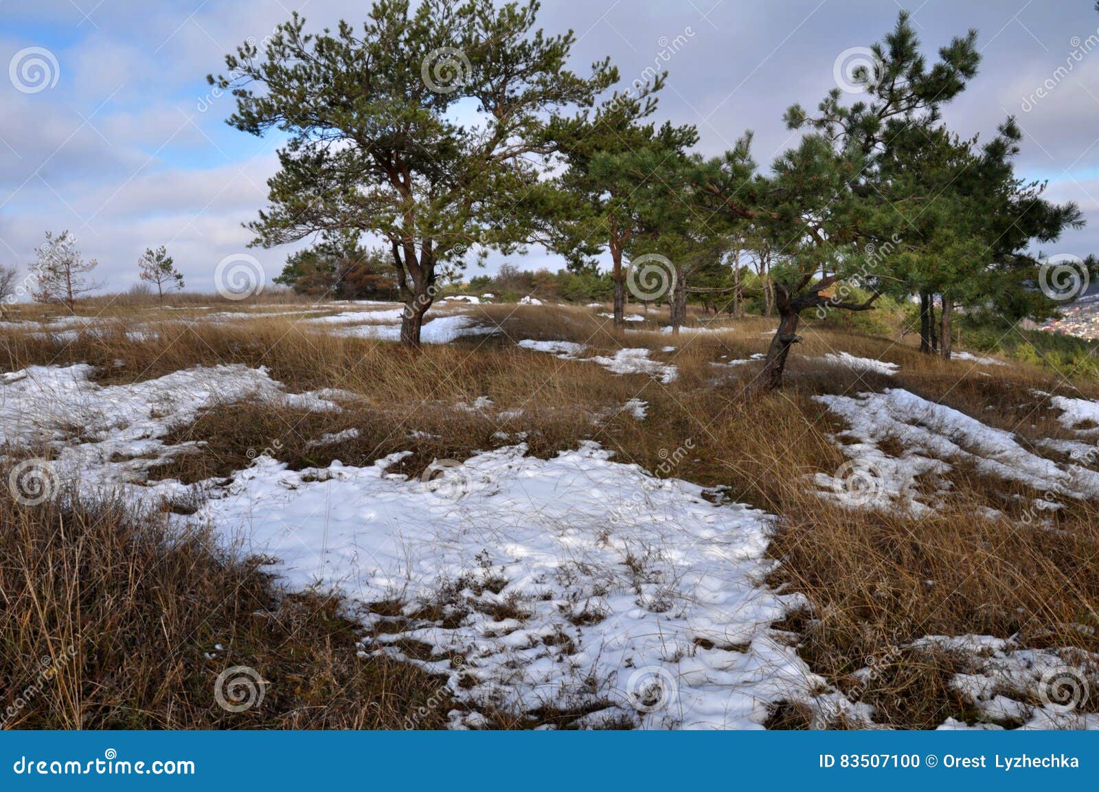 Spring snow melt_18 stock photo. Image of travel, snow - 83507100