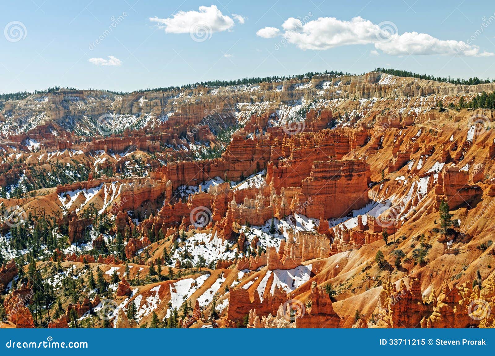 Spring Snow in a Red Rock Canyon Stock Image - Image of utah, wild ...