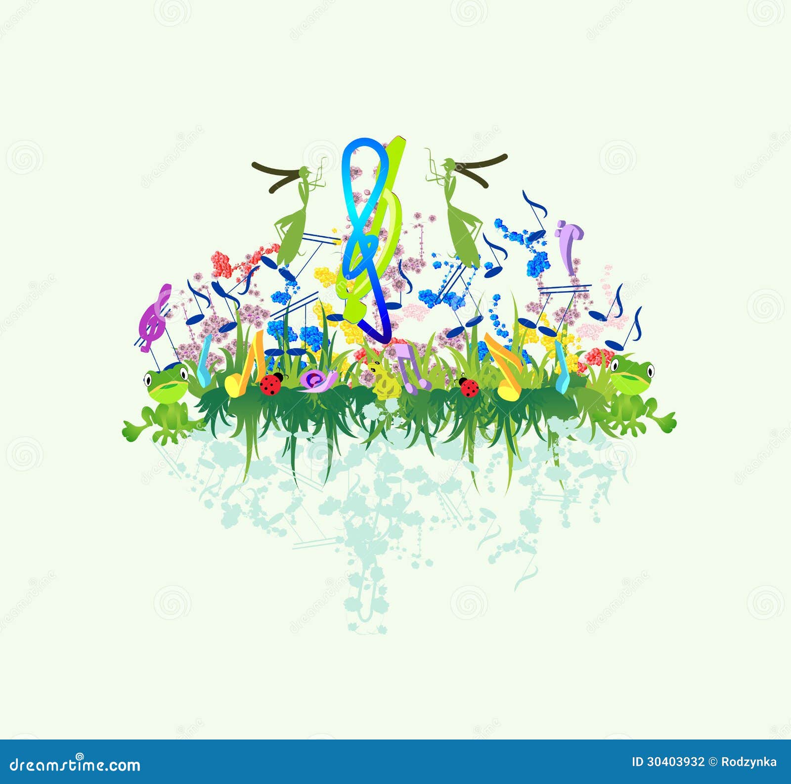 Spring Sonata stock illustration. Illustration of spring - 30403932