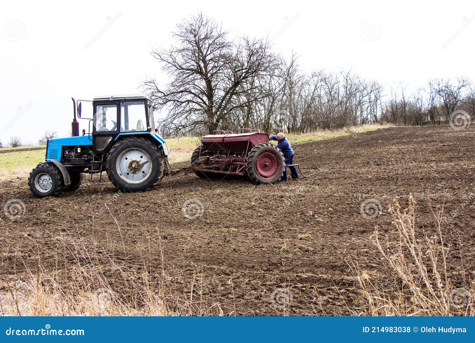 Spring Sowing of Grain Crops is in Progress Ukraine Editorial Stock ...