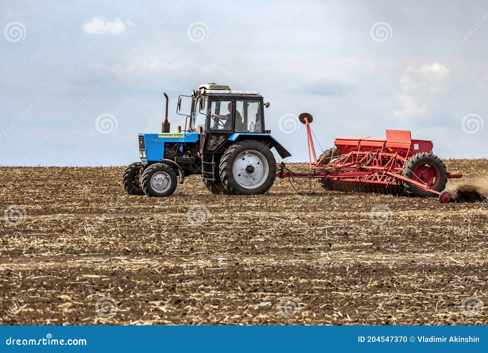 Spring. Sowing work editorial image. Image of arable - 204547370