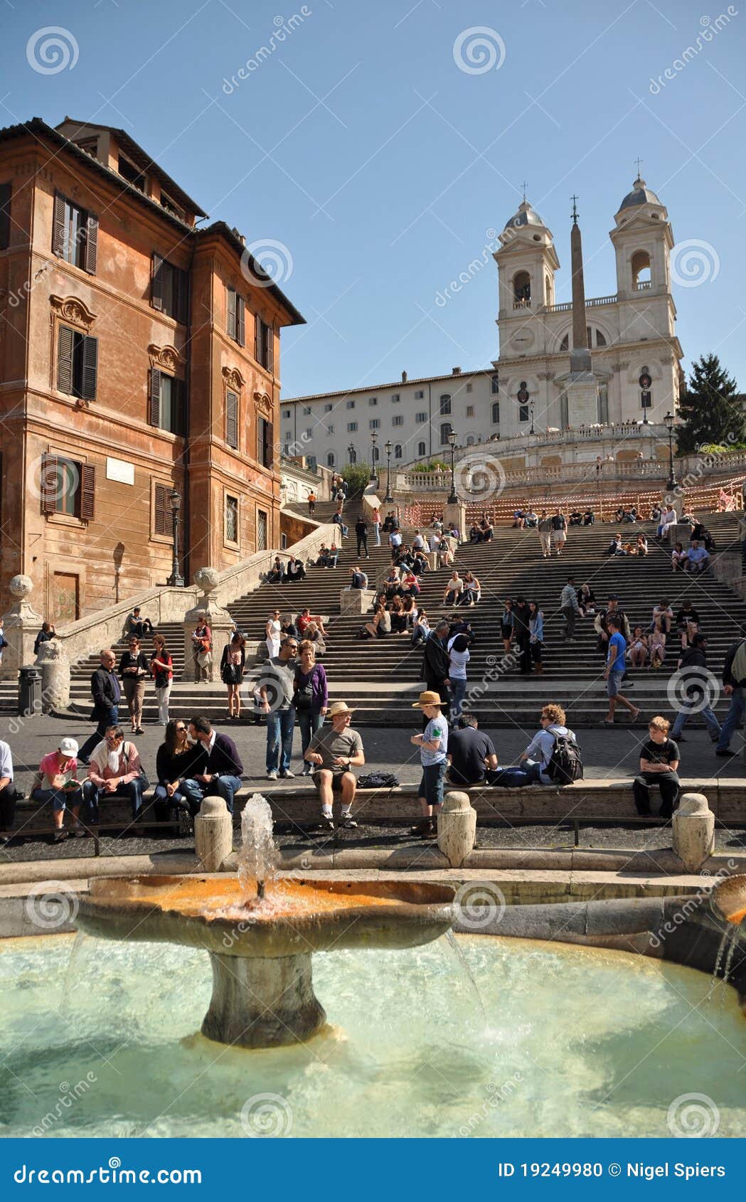 Spring at the Spanish Steps, Rome Italy Editorial Image - Image of ...