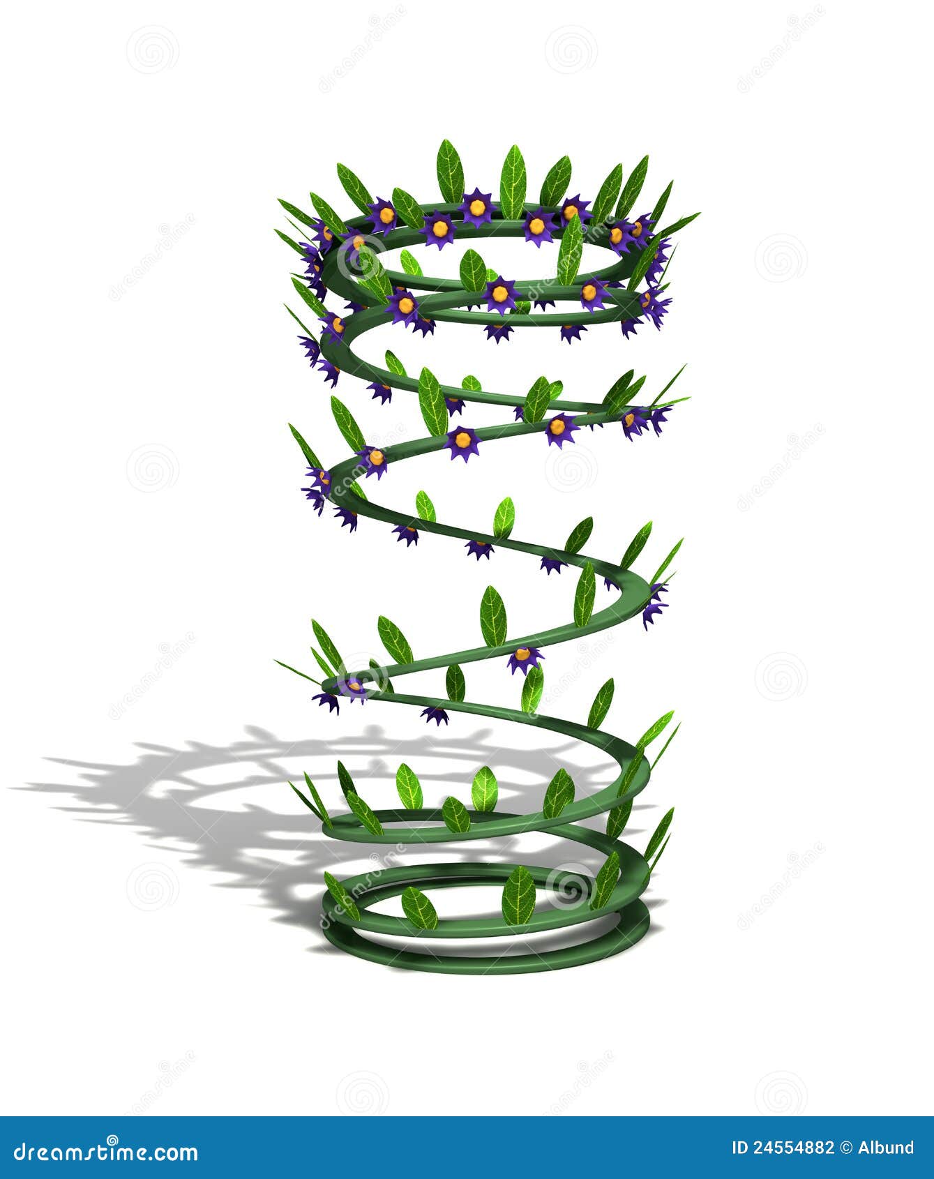 Spring spring stock illustration. Illustration of double - 24554882