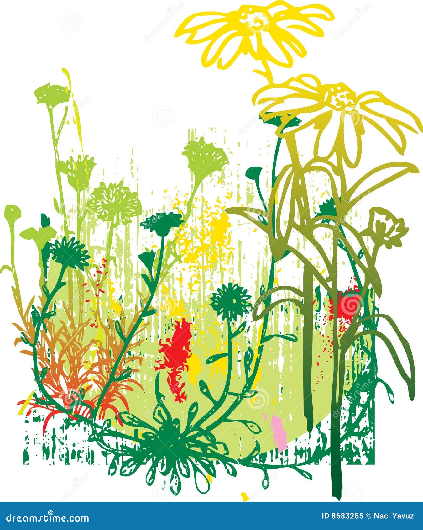 Spring stamp stock vector. Illustration of imprint, flower - 8683285