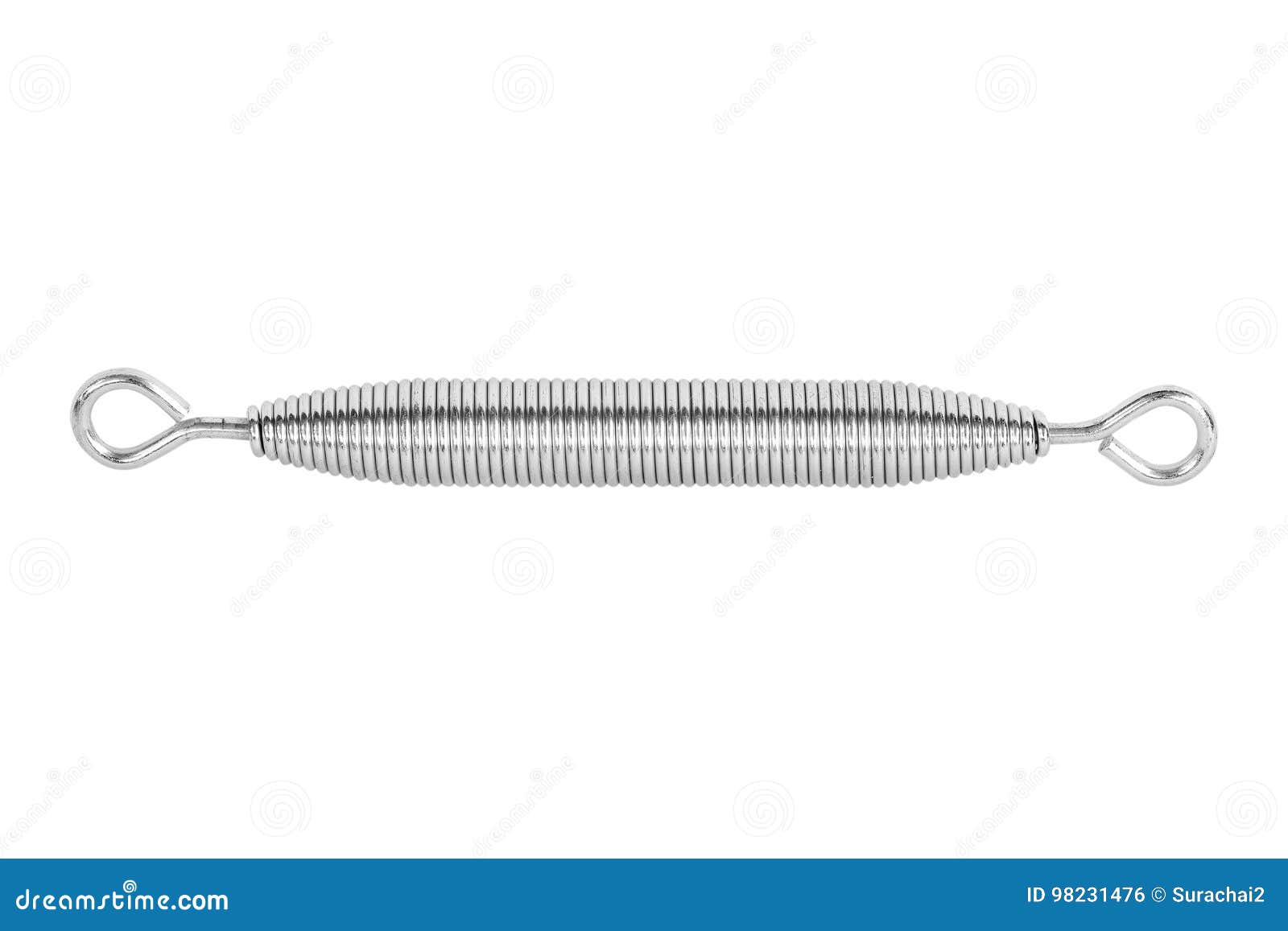 Spring Steel Isolated on White Stock Photo - Image of steel, metallic ...