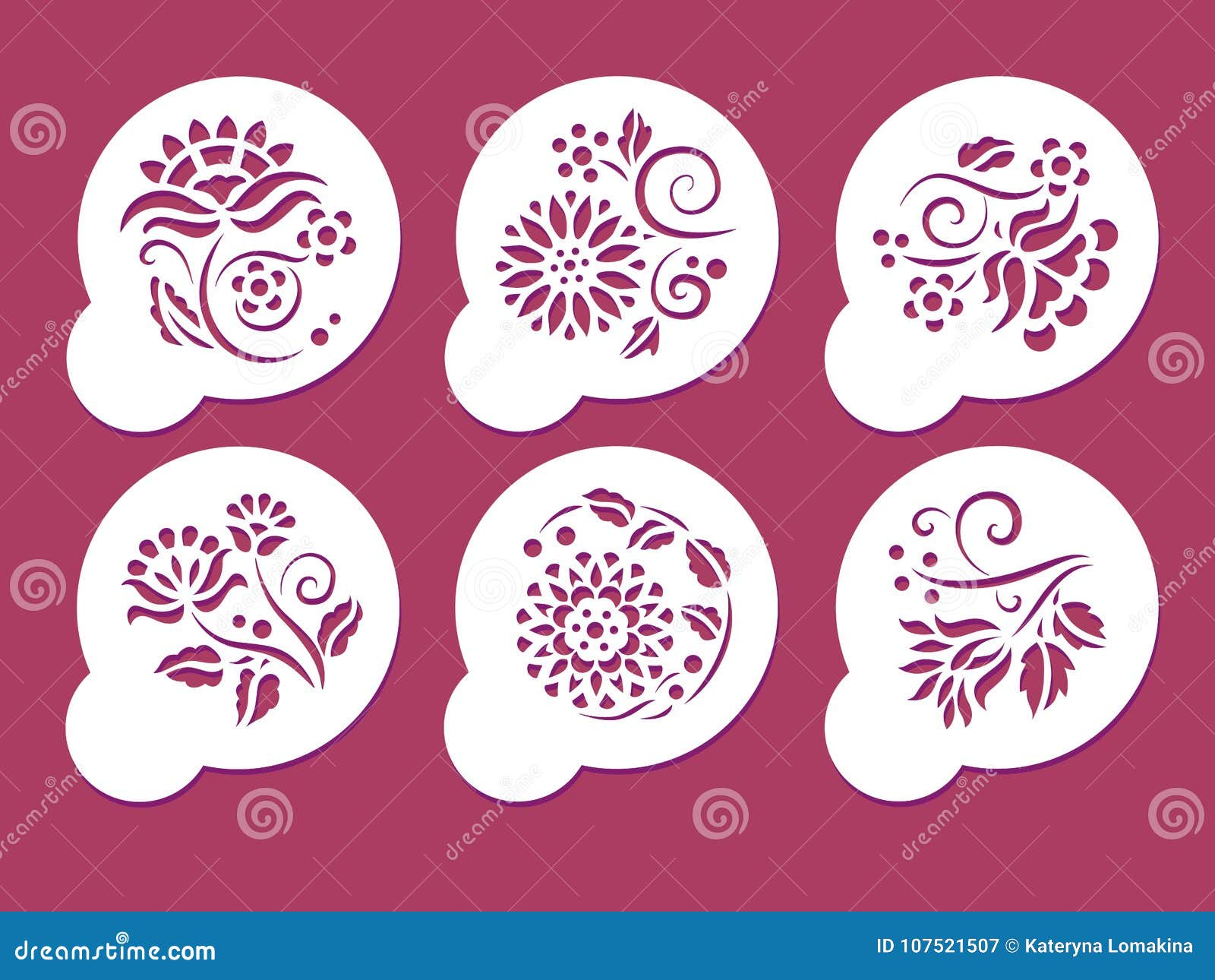 Spring stencil card stock illustration. Illustration of elegant - 107521507