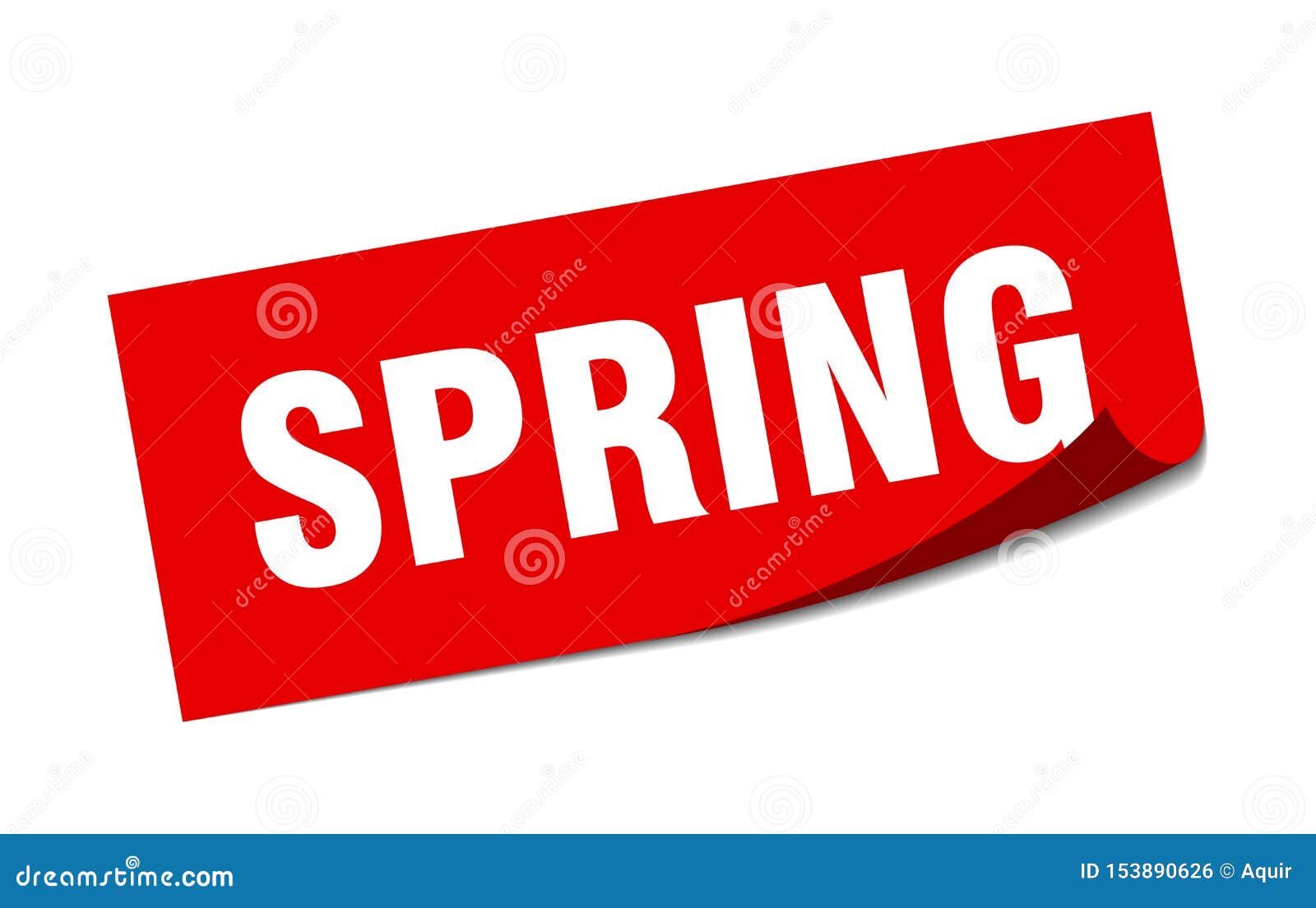 Spring sticker. stock vector. Illustration of template - 153890626
