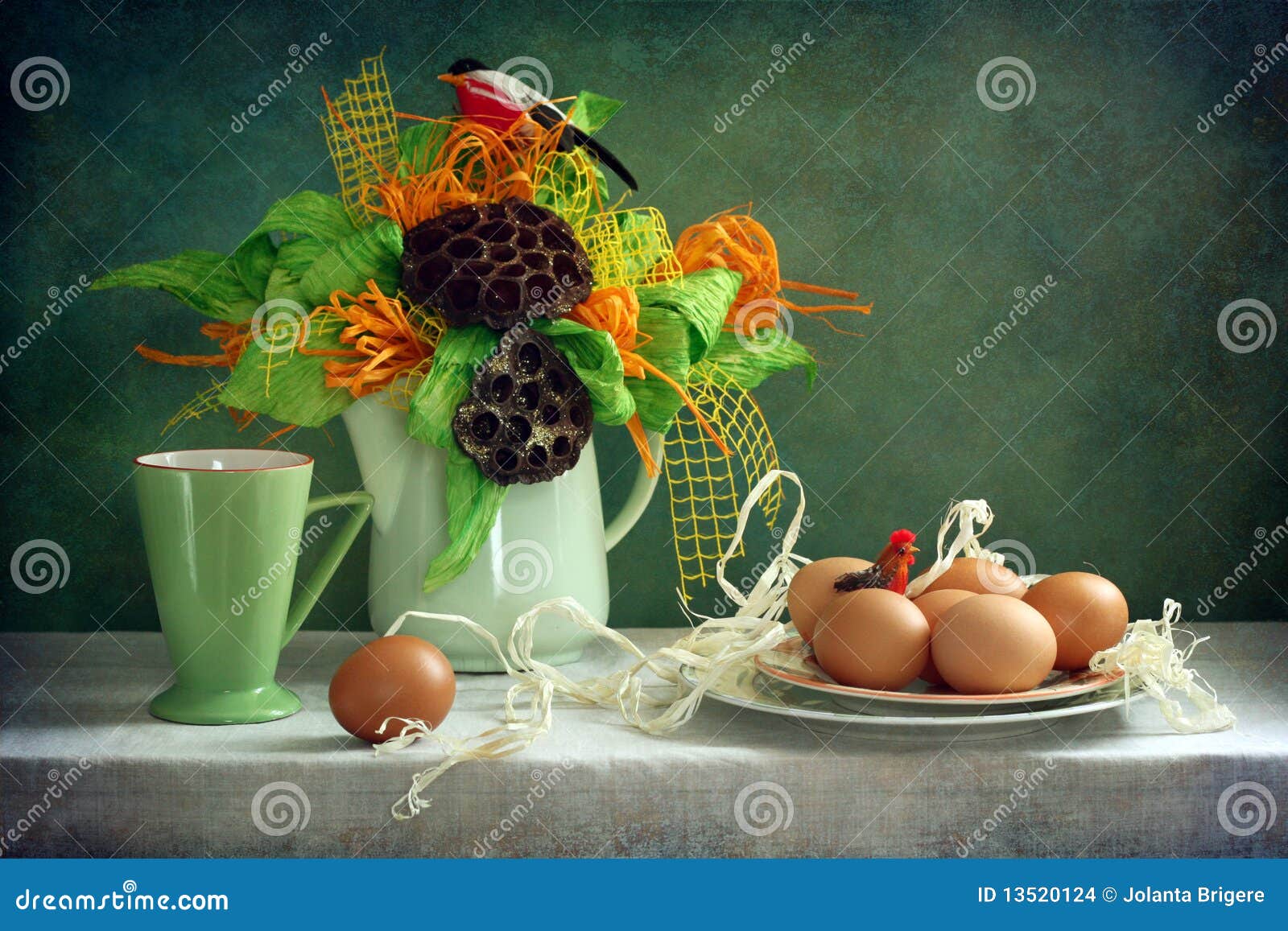 Spring still life stock photo. Image of ceramic, design - 13520124