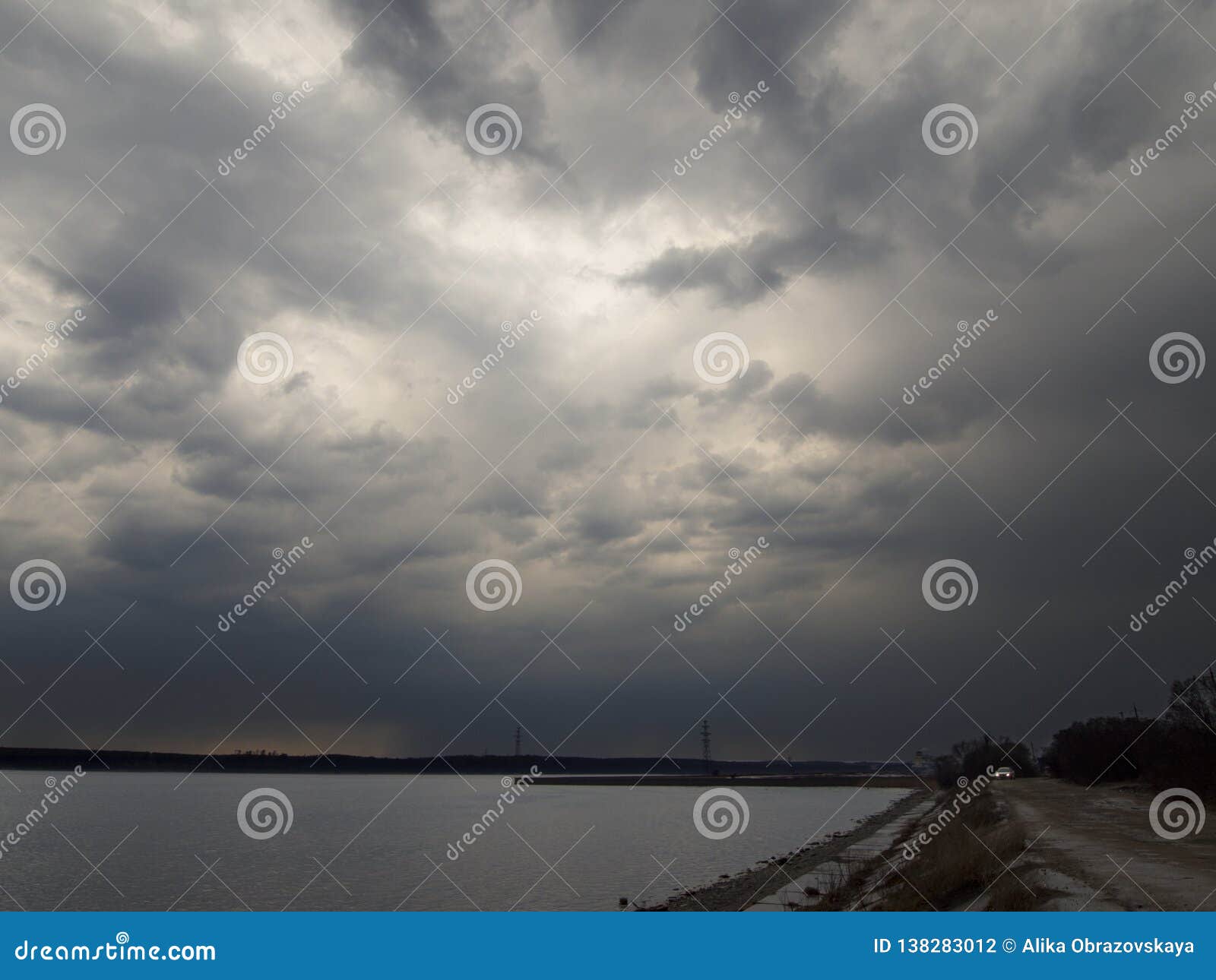Spring Storm on the Baltic Sea in Klaipeda, Lithuania Stock Photo ...