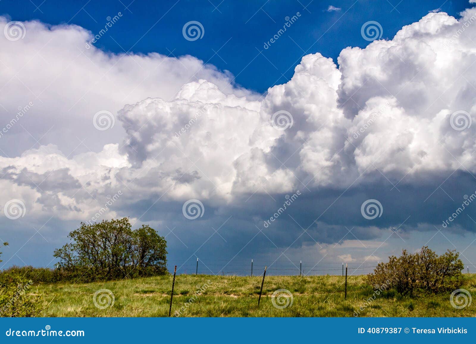 Spring Storm Front of Cumulonimbus Clouds Stock Image - Image of clouds ...