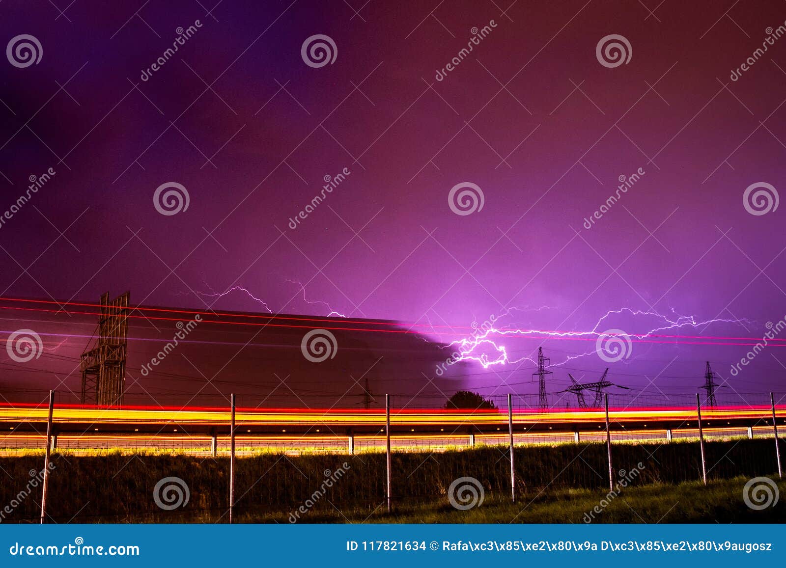 Lightning In Spring. Royalty-Free Stock Photography | CartoonDealer.com ...