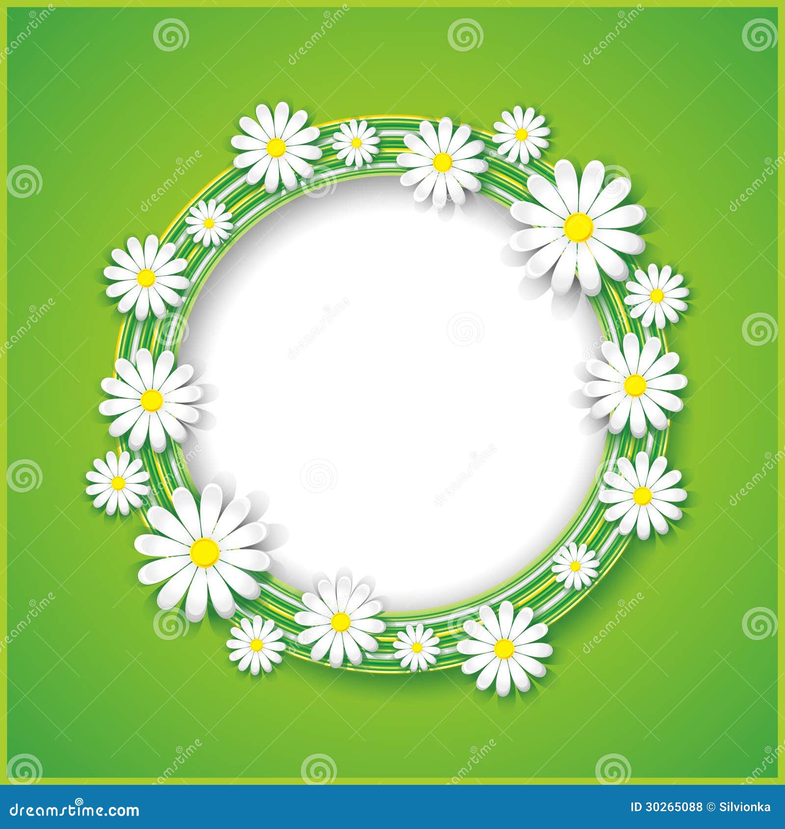 Abstract Spring or Summer Background with Flower Stock Vector ...