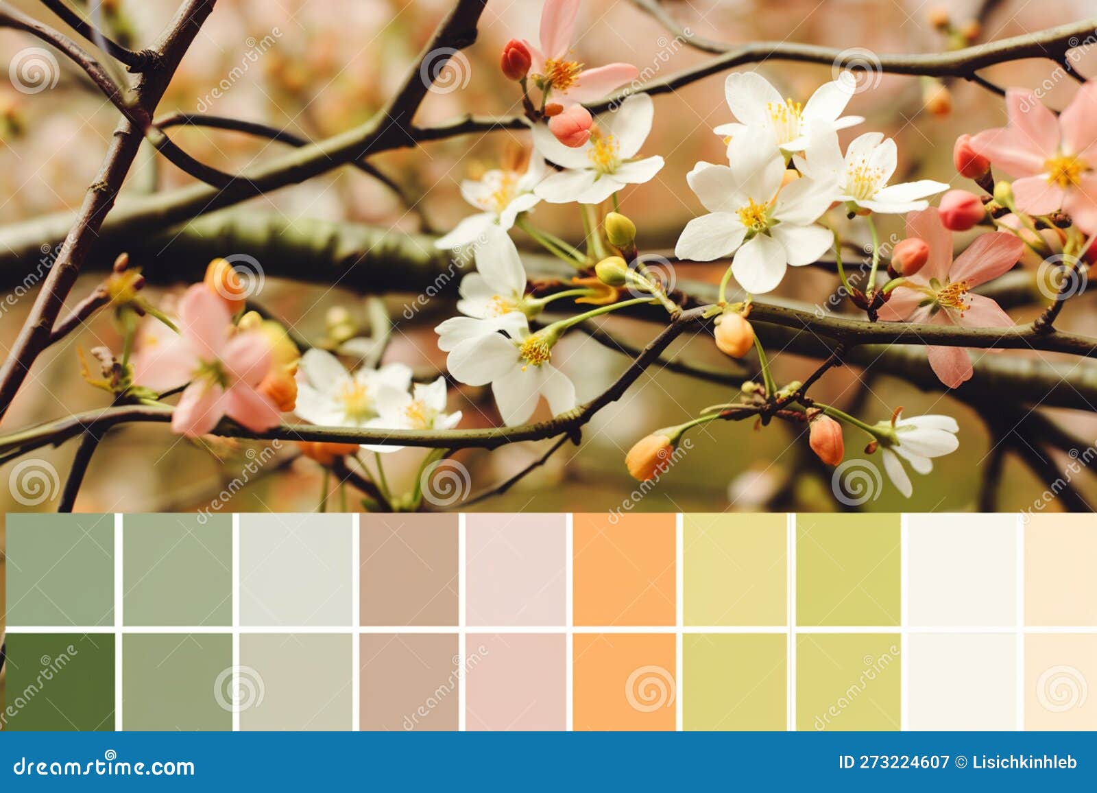 Spring Summer Color Bright Palette Created with Ai Generative ...