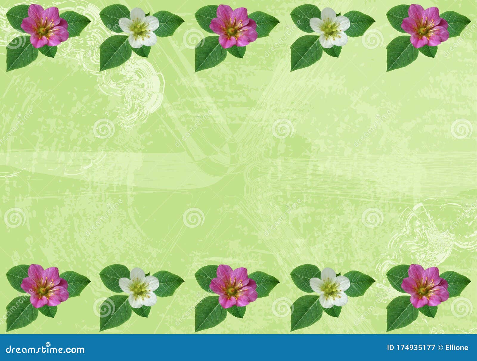 Spring or Summer Floral Background Stock Illustration - Illustration of ...
