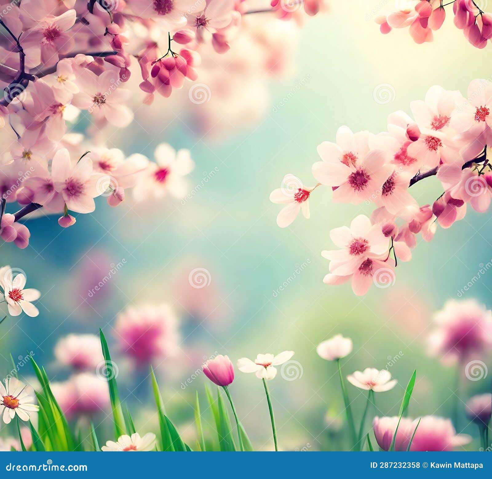 Spring flower Background stock illustration. Illustration of summer ...