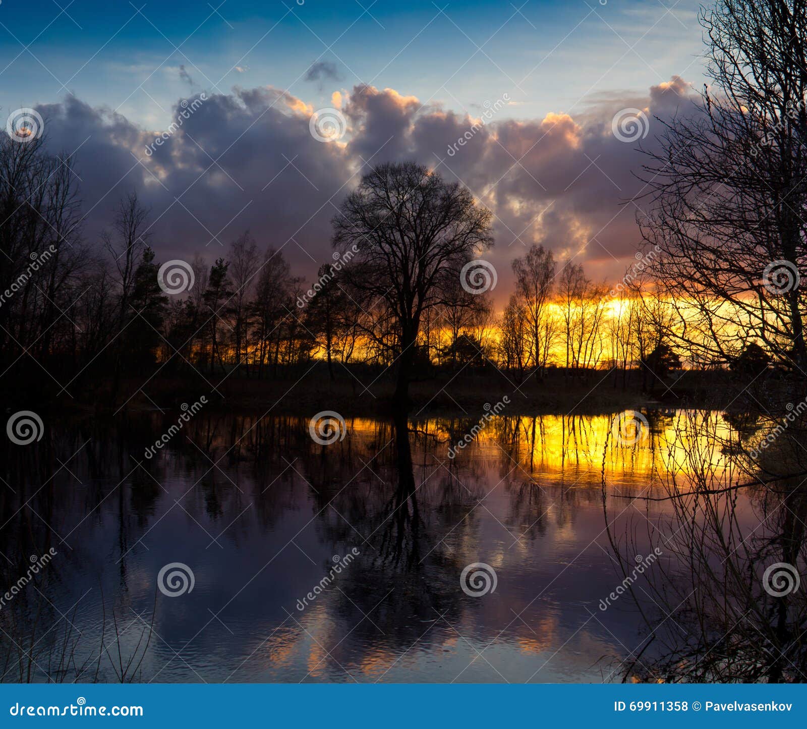 Dawn River Luga Russia Stock Photos - Free & Royalty-Free Stock Photos ...