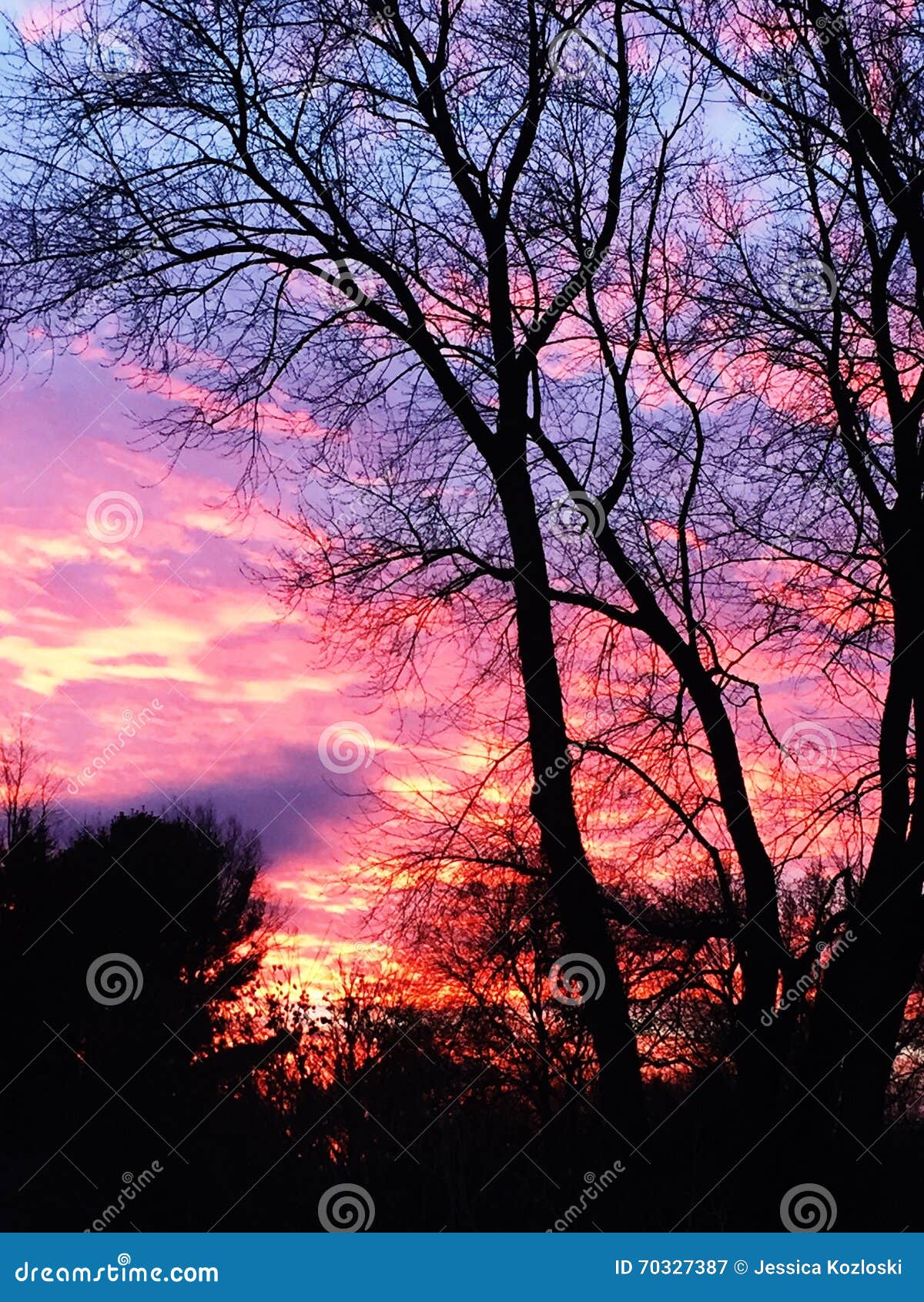 Spring Sunset stock image. Image of colors, sunset, beautiful - 70327387