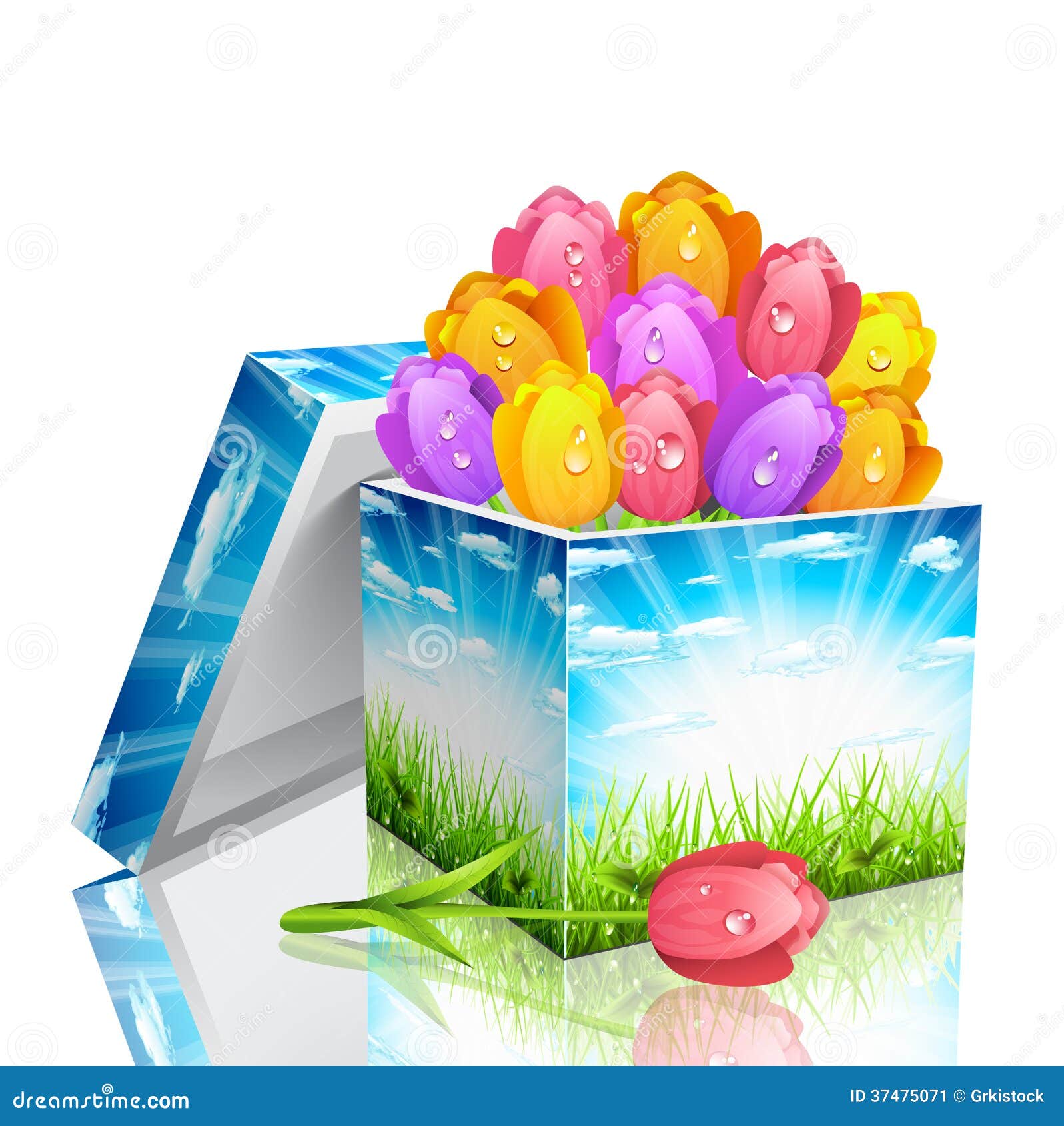 Spring surprise stock vector. Illustration of package - 37475071