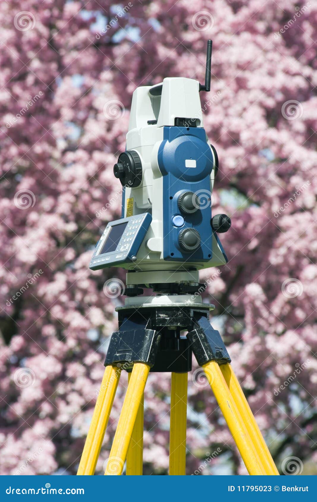 Spring surveying stock image. Image of measurement, lawn - 11795023