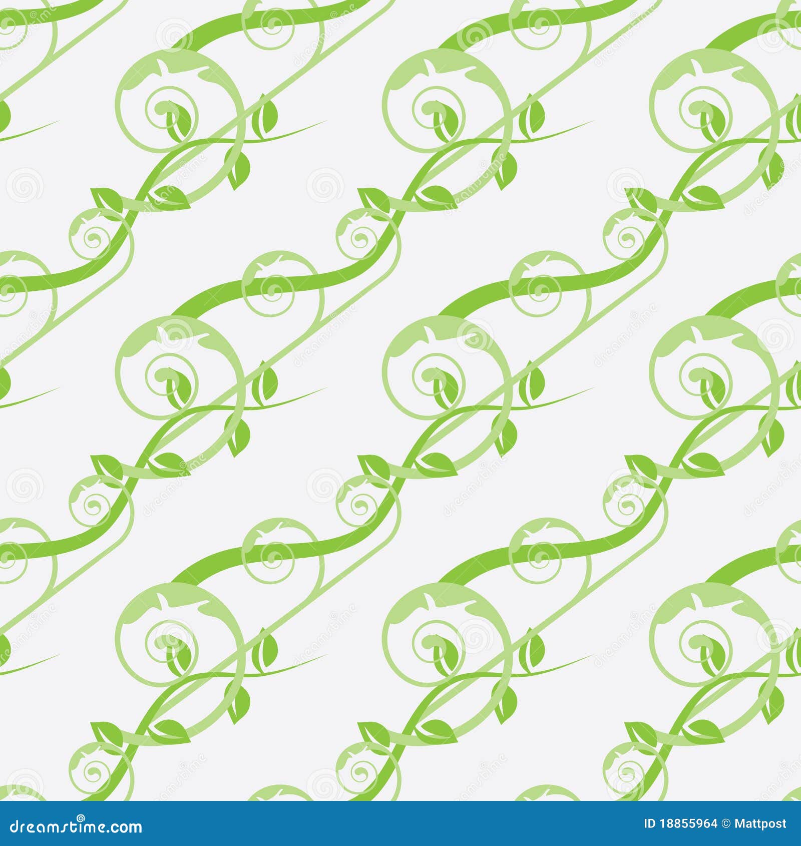 Spring Swirl Seamless Background Stock Illustration - Illustration of ...