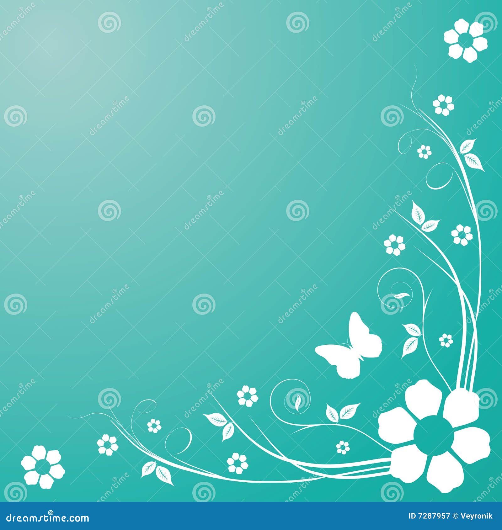 Spring swirls stock vector. Illustration of flower, plant - 7287957