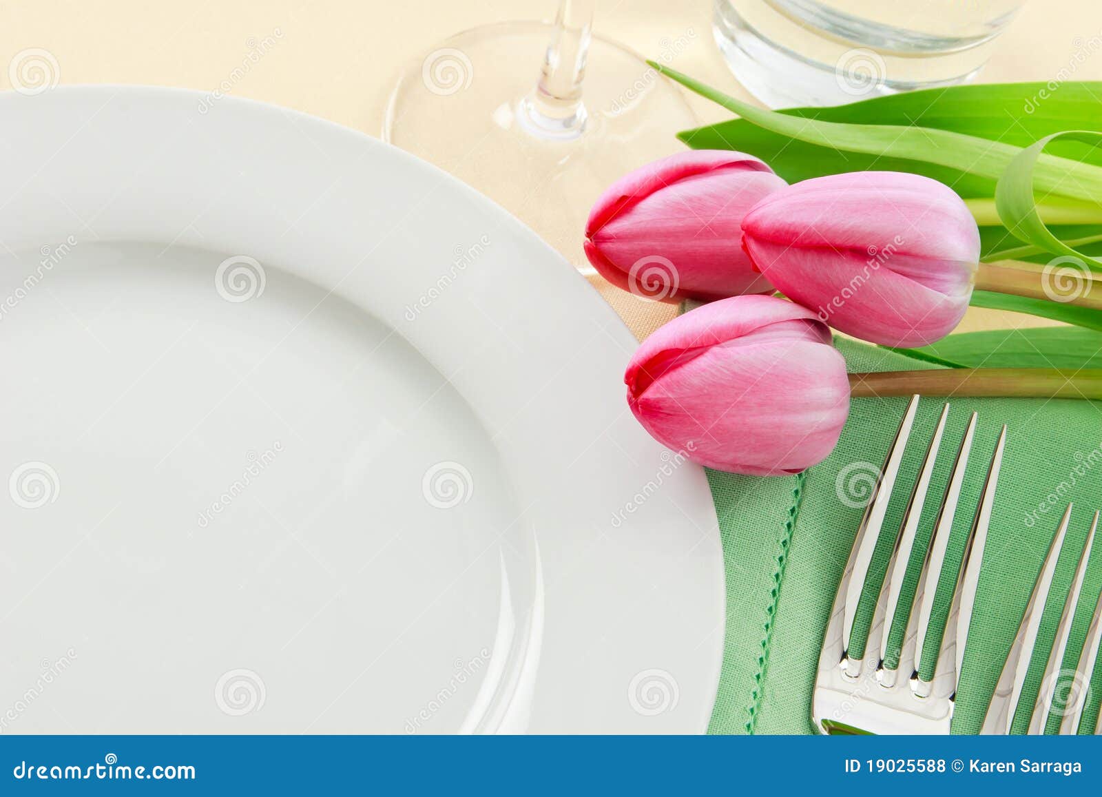 Spring Table Setting stock photo. Image of romantic, mood - 19025588