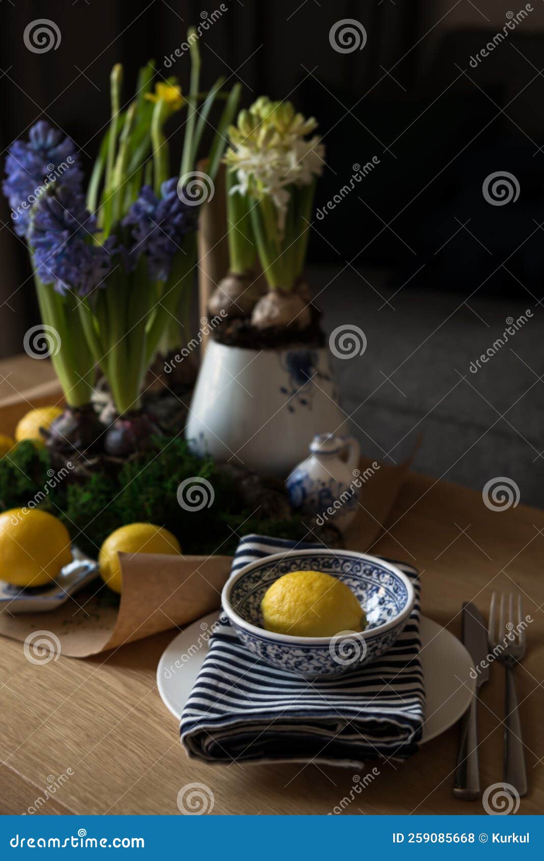 Spring setting stock photo. Image of apartment, decor - 259085668