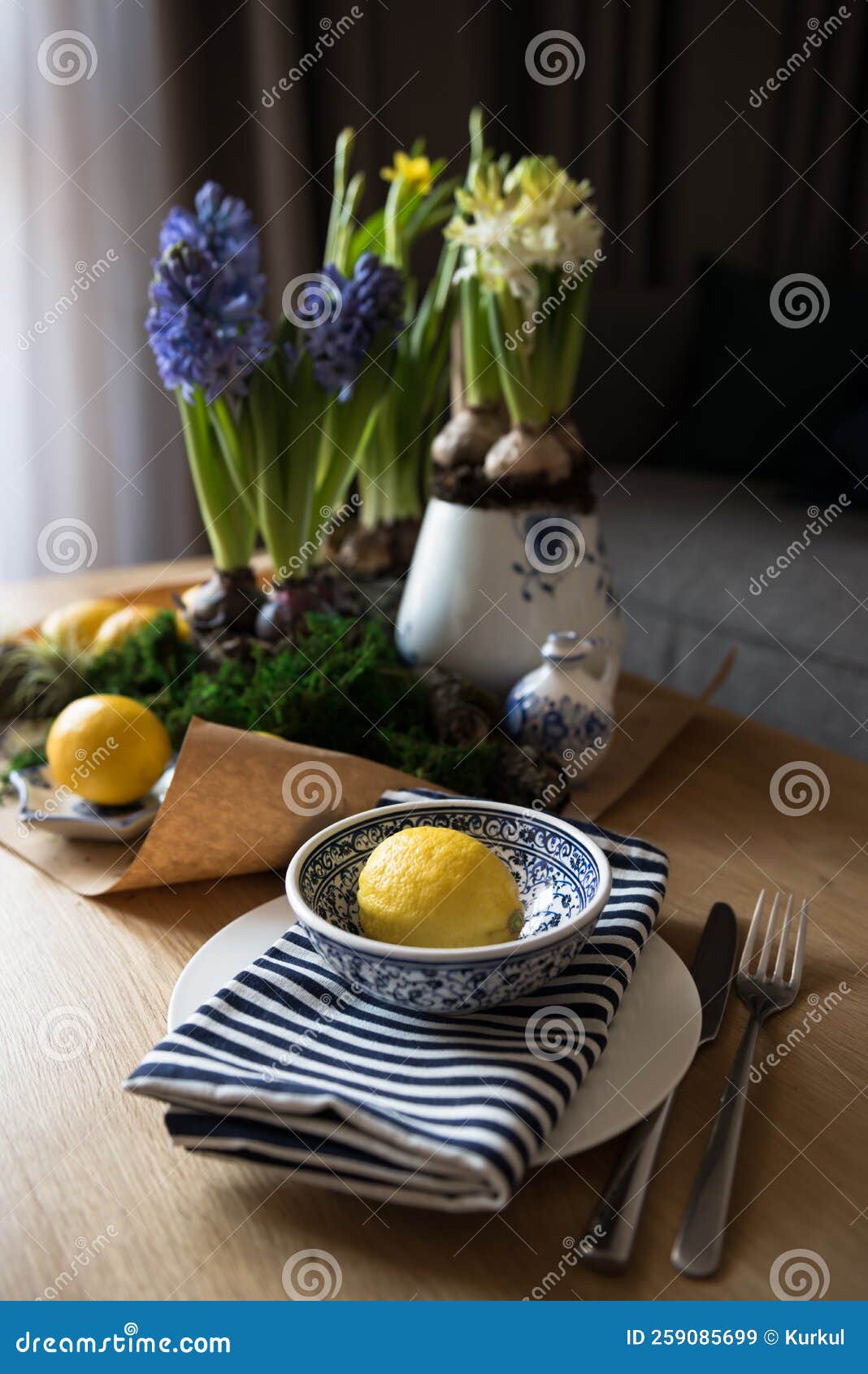 Spring setting stock image. Image of natural, home, decoration - 259085699