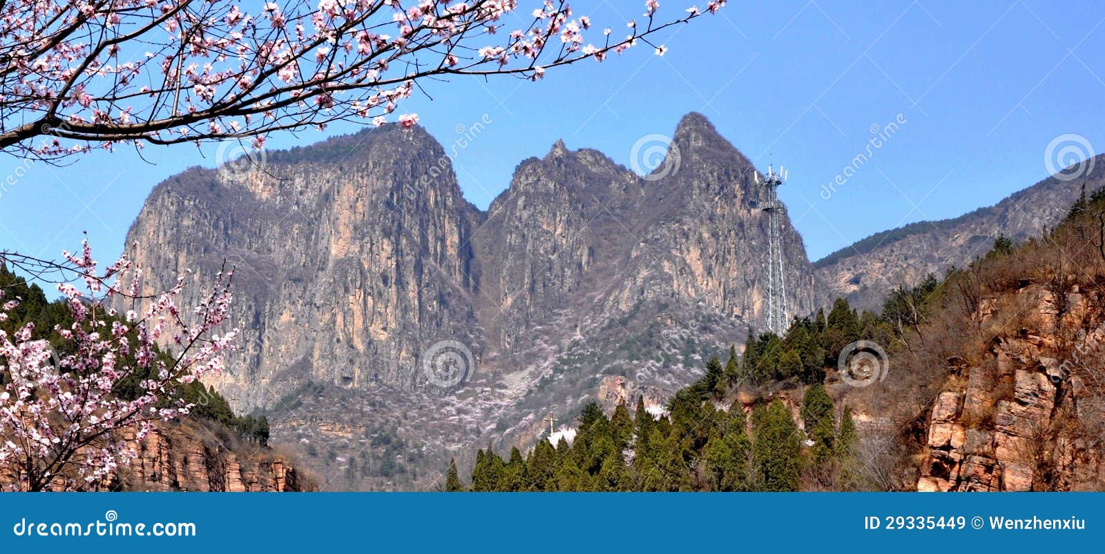 The Spring of the Taihang Mountains Stock Image - Image of beautiful ...
