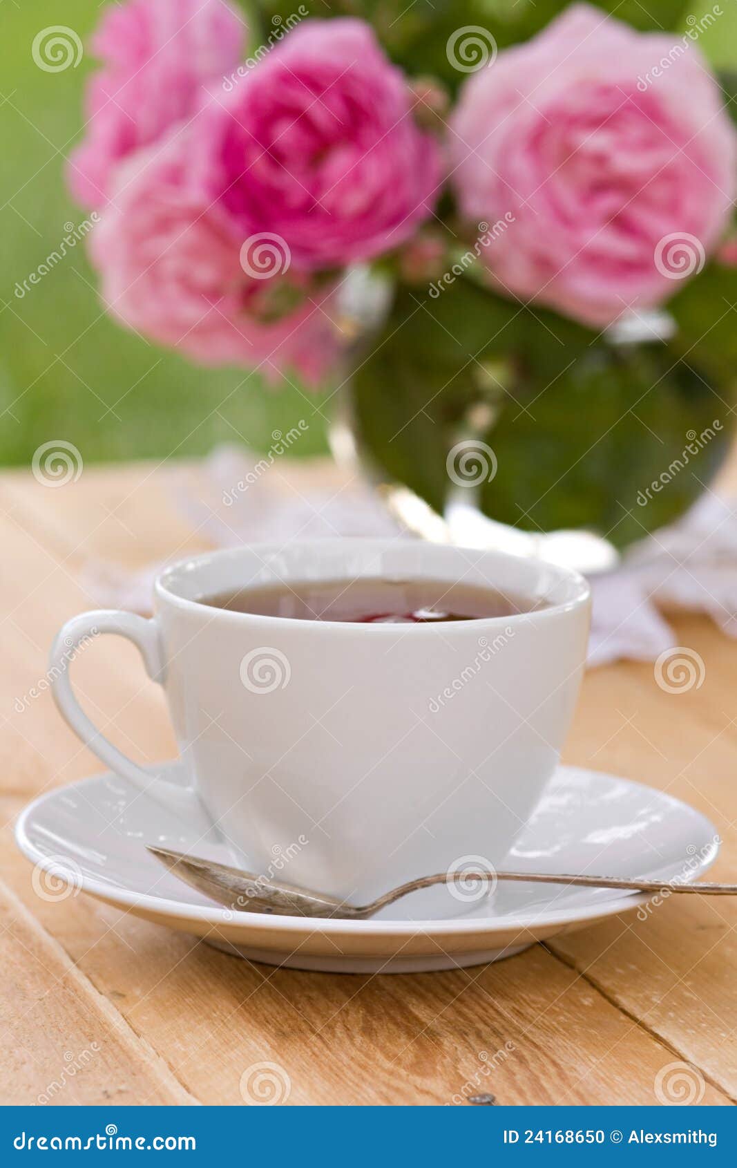 Spring tea in garden stock photo. Image of drink, dish - 24168650