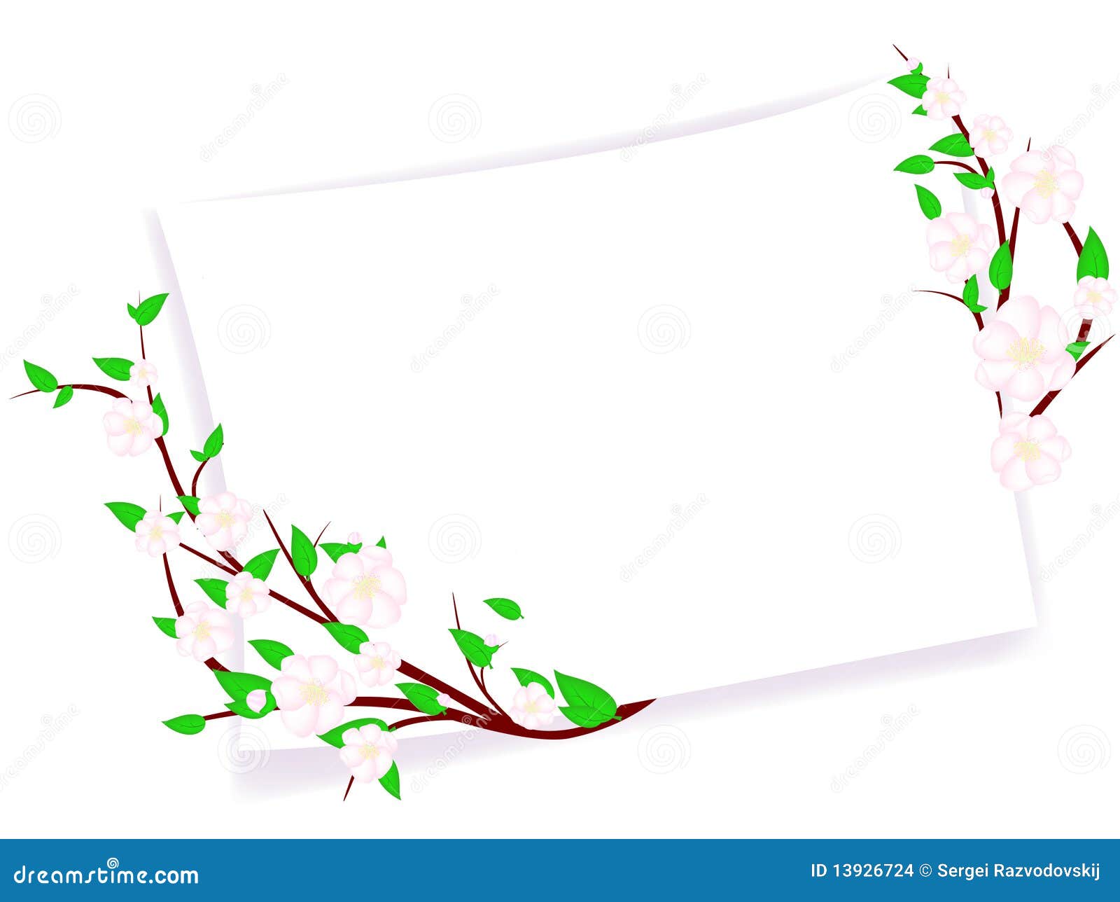 Spring template stock vector. Illustration of petal, natural - 13926724