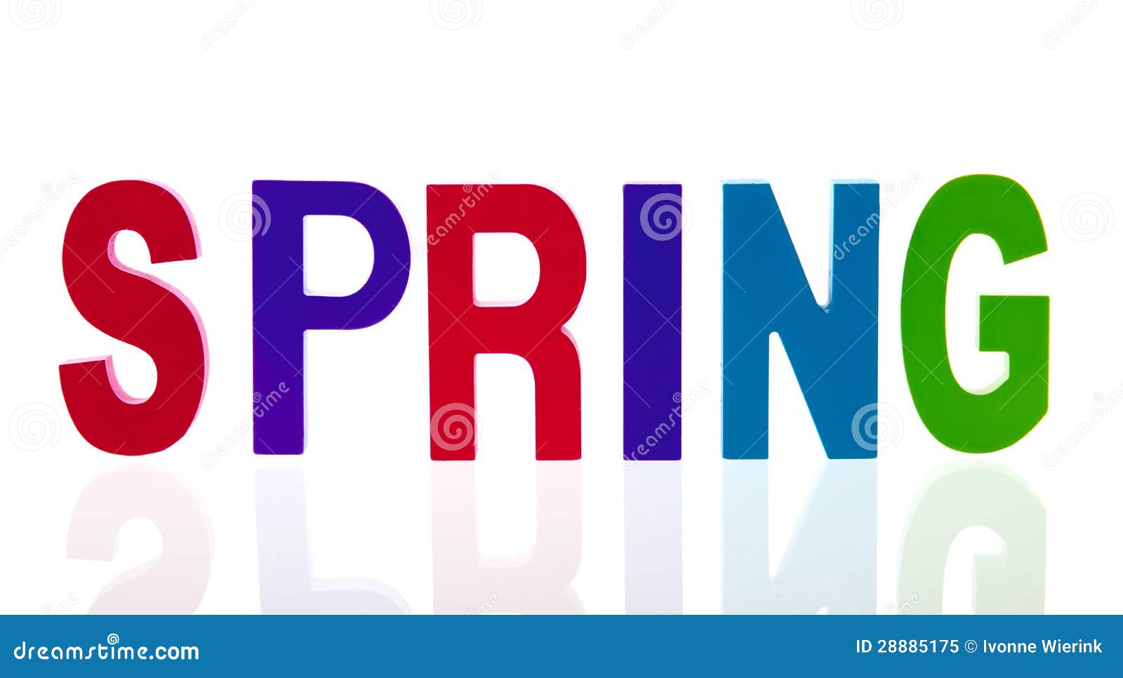 Spring text stock image. Image of colorful, letters, objects - 28885175