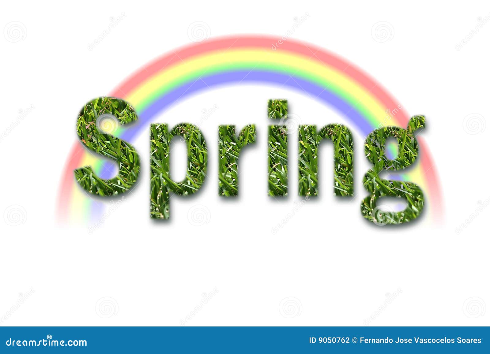 Spring Text with White Background Stock Photo - Image of leaves, happy ...