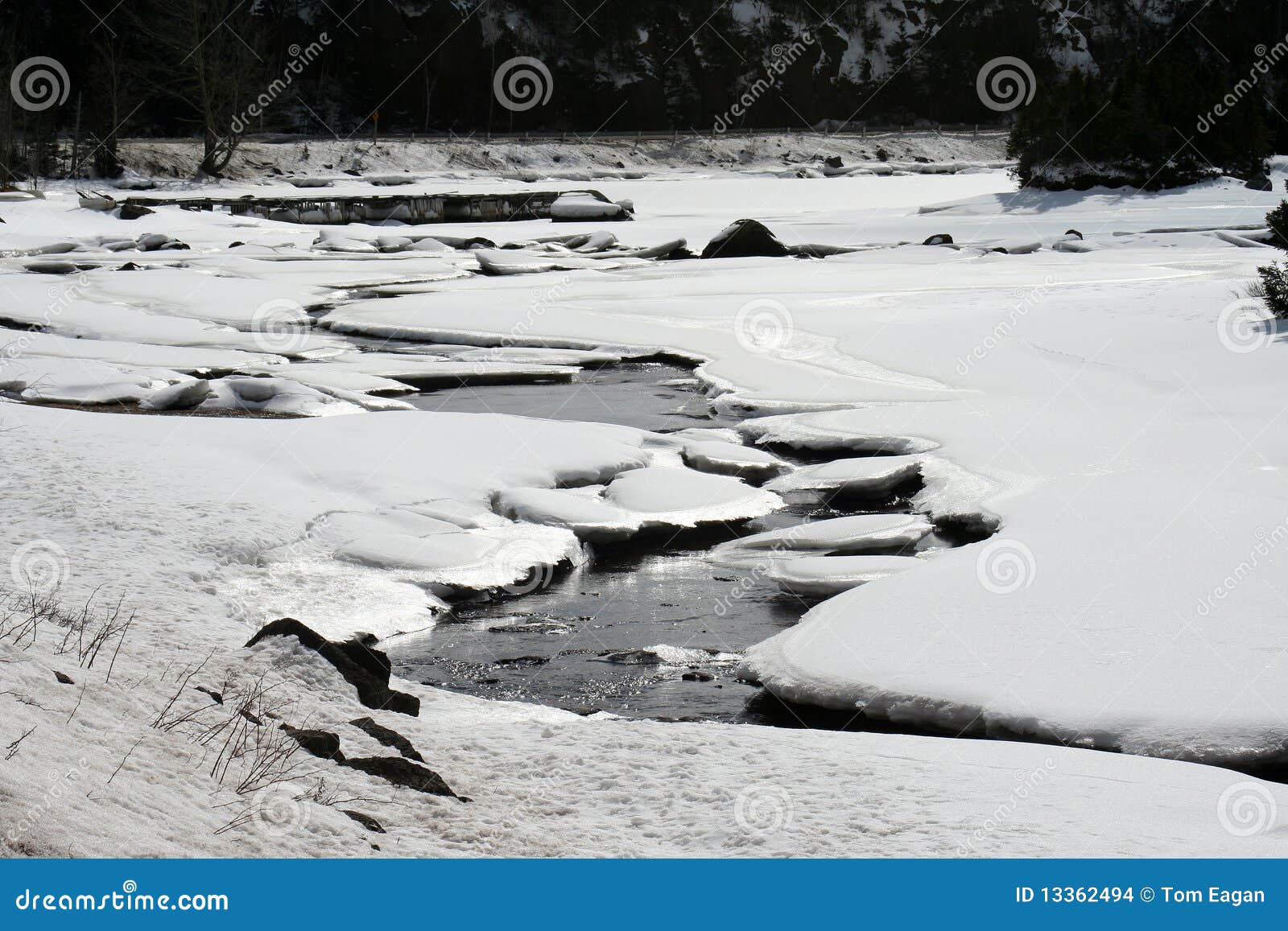 Spring Thaw stock photo. Image of river, spring, stream - 13362494