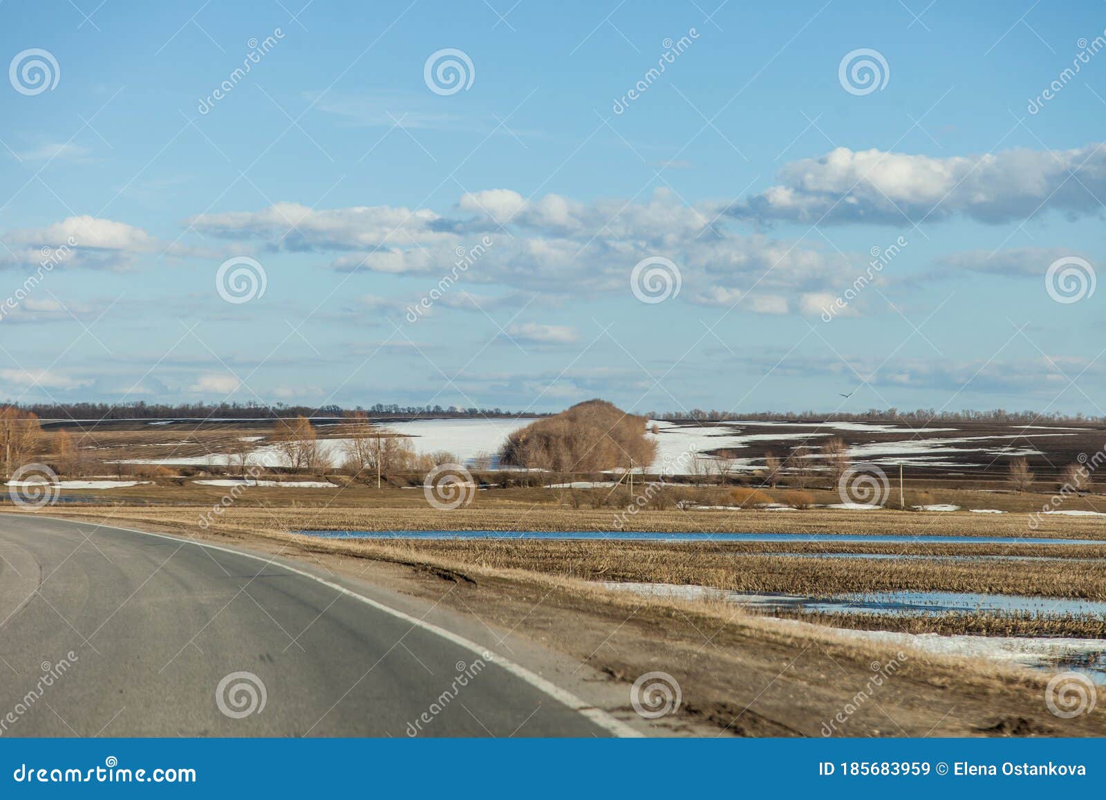 The spring thaw stock image. Image of park, nature, landscape - 185683959