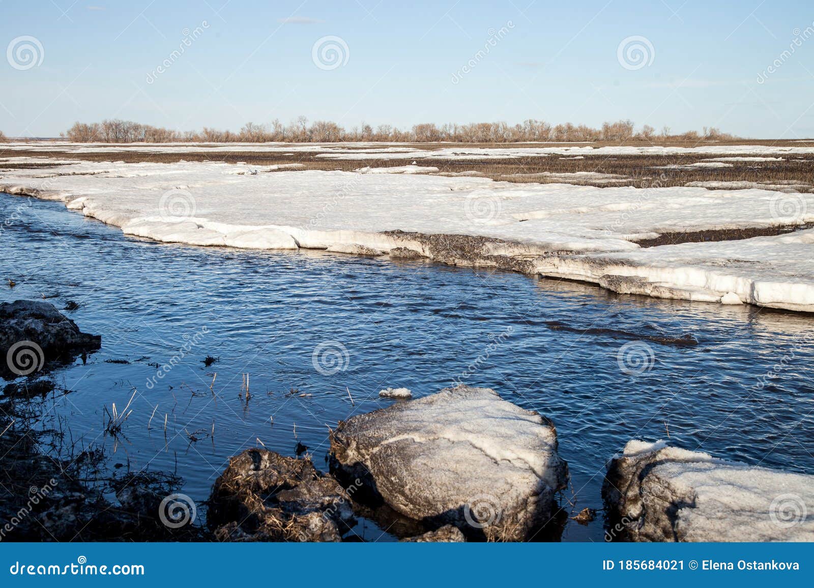 The spring thaw stock image. Image of nature, water - 185684021