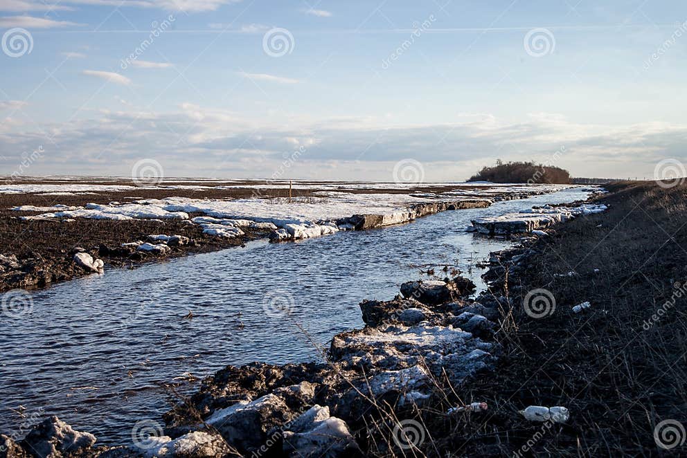 The spring thaw stock image. Image of outdoor, cold - 185684033