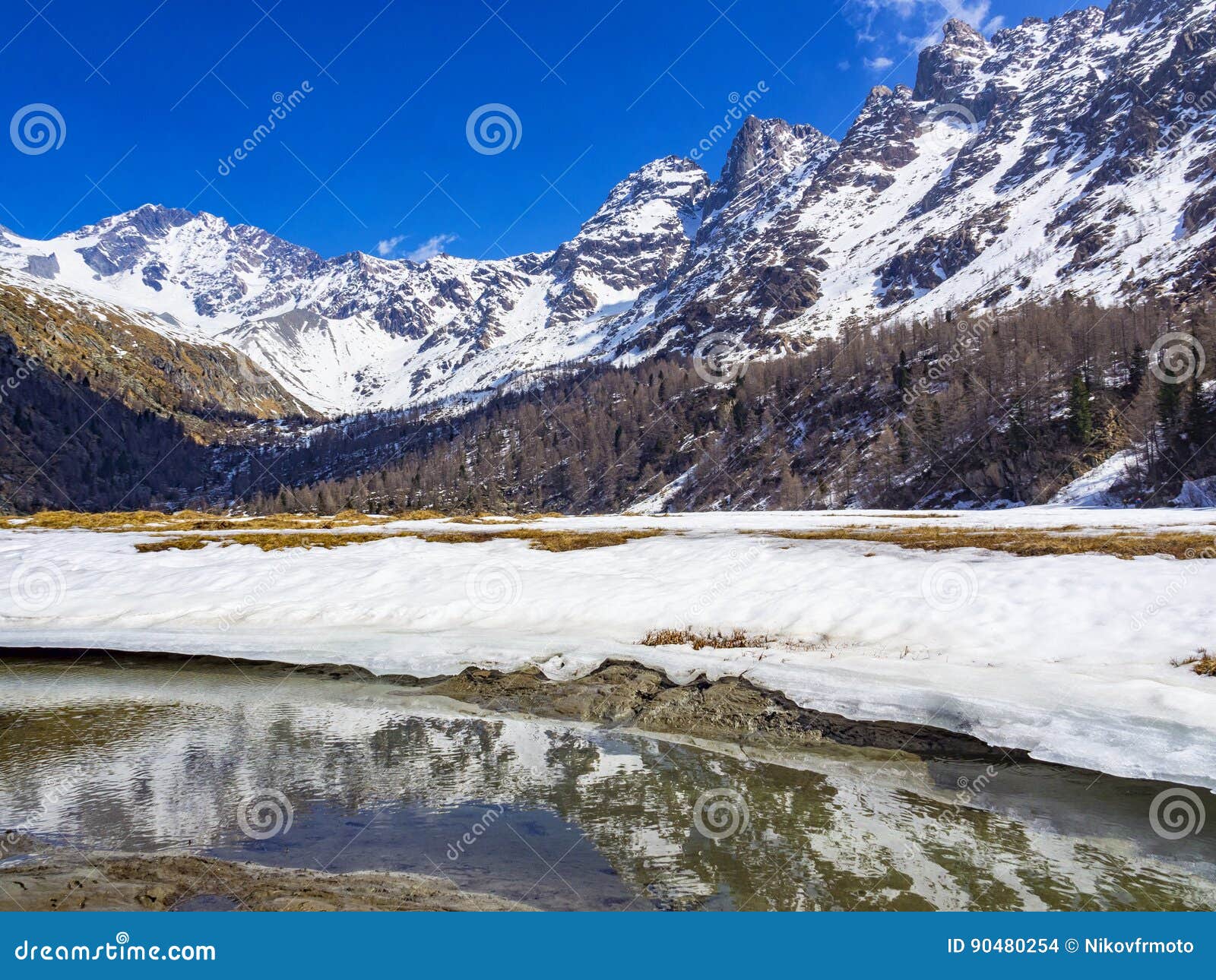 Spring thaw stock photo. Image of alps, nature, italian - 90480254