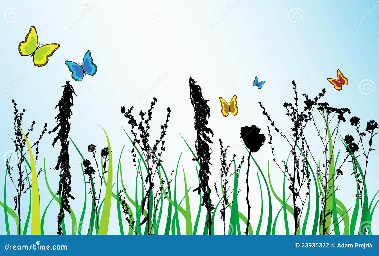 Spring theme stock vector. Illustration of pattern, flora - 23935322