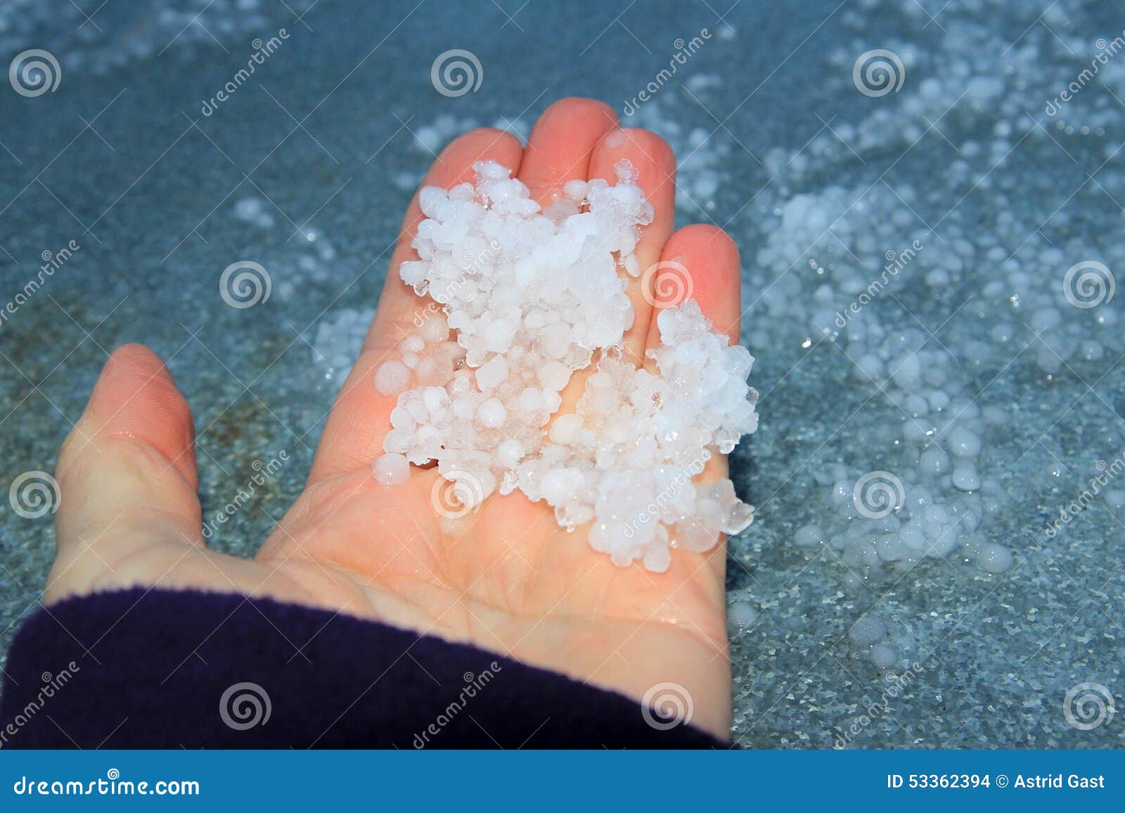 Spring Thunderstorms with Hail and Tempest Stock Photo - Image of ...
