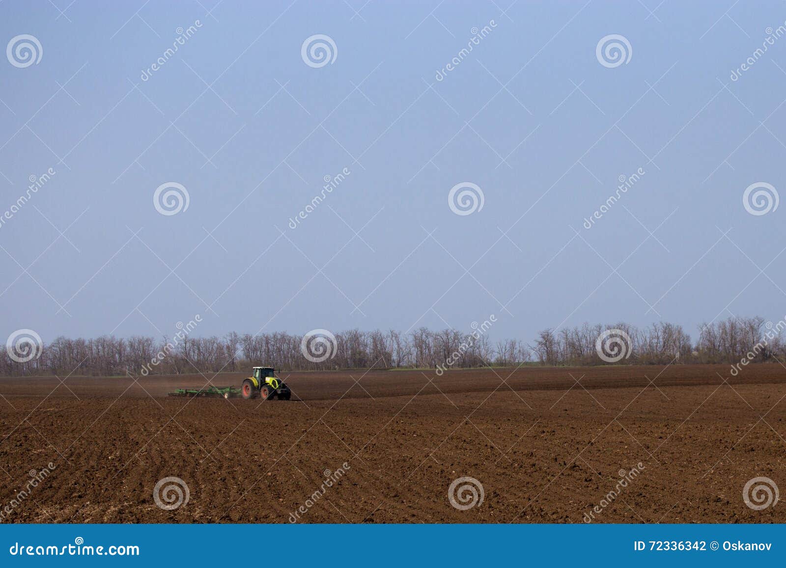 Spring Tillage of Arable Land Stock Photo - Image of nature, digging ...
