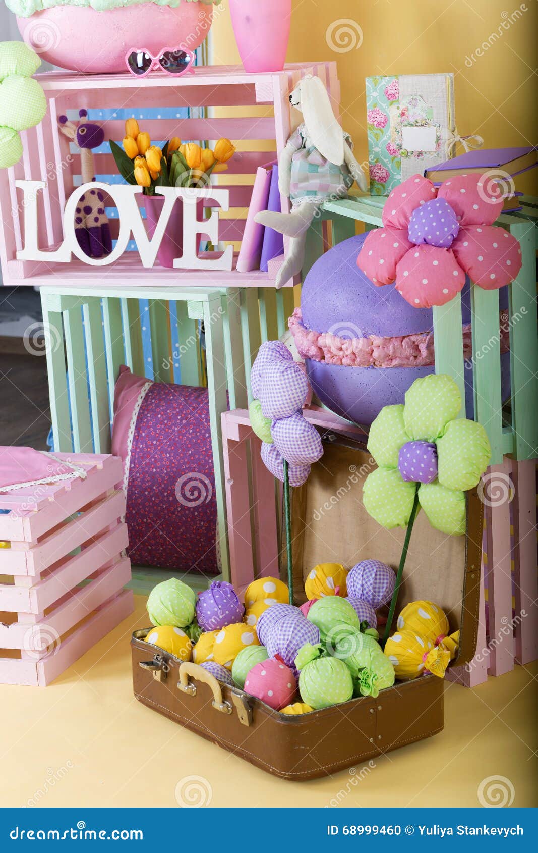 Spring time decor stock photo. Image of retro, kiss, background - 68999460